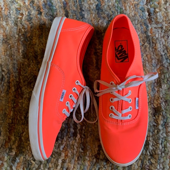 Vans | Shoes | Vans Lo Pro Highligher Neon Coral Size Women | Poshmark